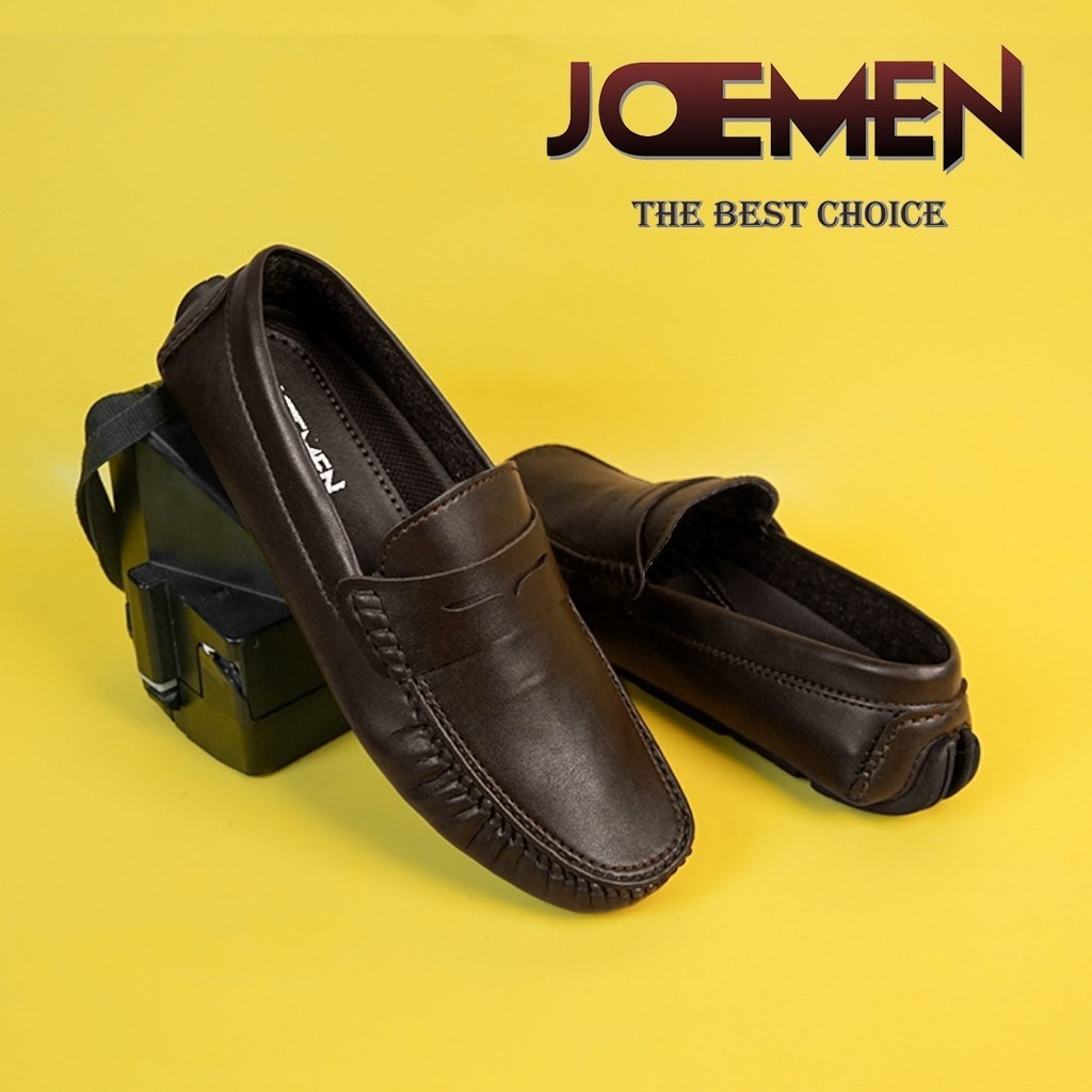 LOKAL Joemen Leather Slip On Shoes JOE 01 Leather Work Shoes 100% ...