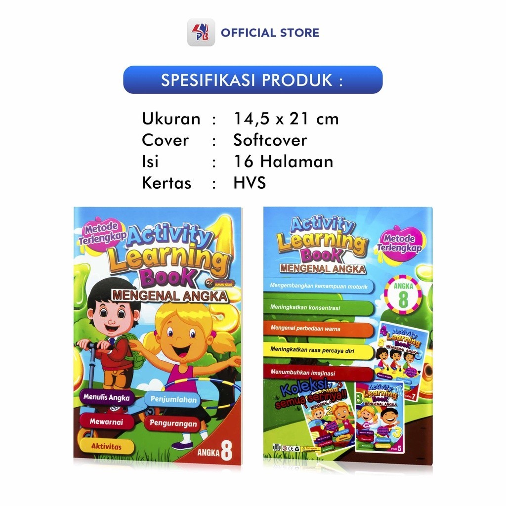 Children's Learning Book / Activity Book Getting to Know Numbers 1 - 8 ...