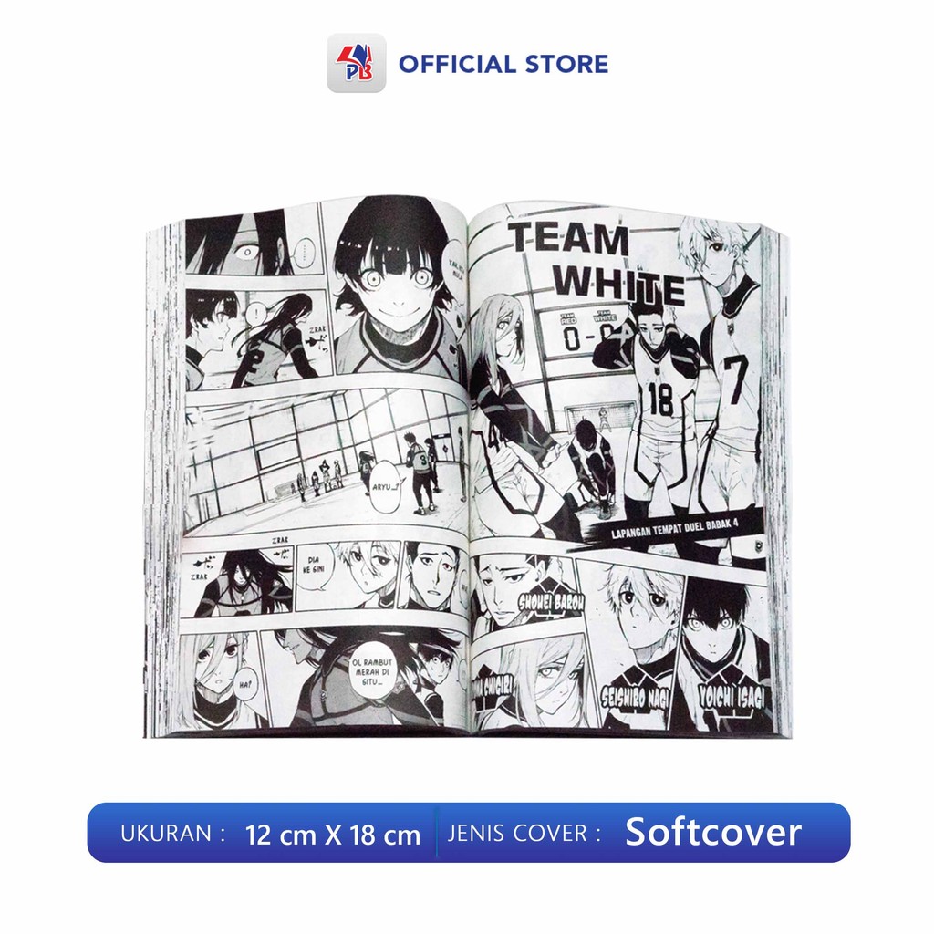 Blue Lock Comic Book - By Muneyuki Kaneshiro, Yusuke Nomura / GRAMEDIA ...