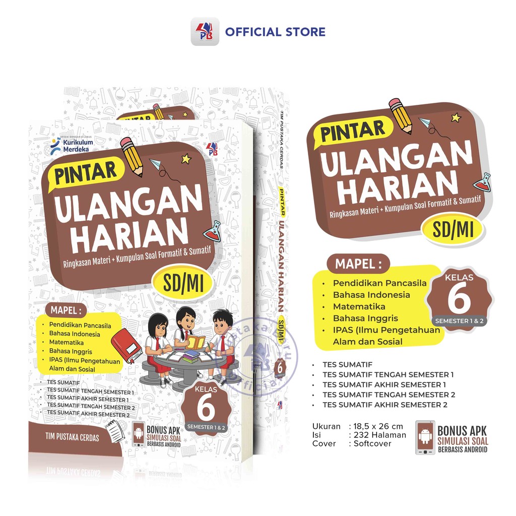 Daily Test Book for Elementary School Grade 6 Independent Curriculum ...