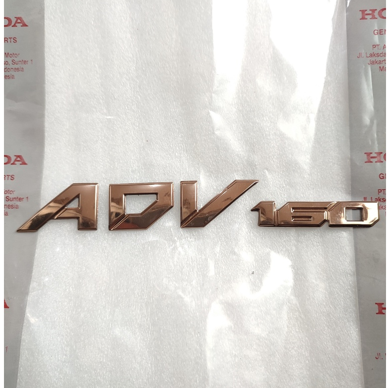 Honda adv 160 Writing logo Emblem new gold Color | Shopee Philippines