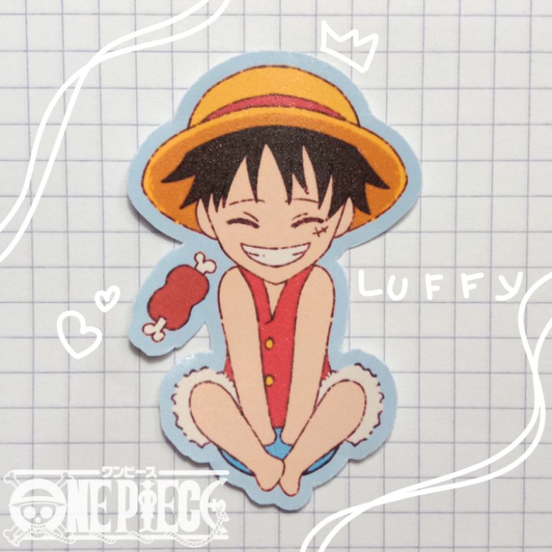 One Piece glossy sticker | Luffy | Shopee Philippines