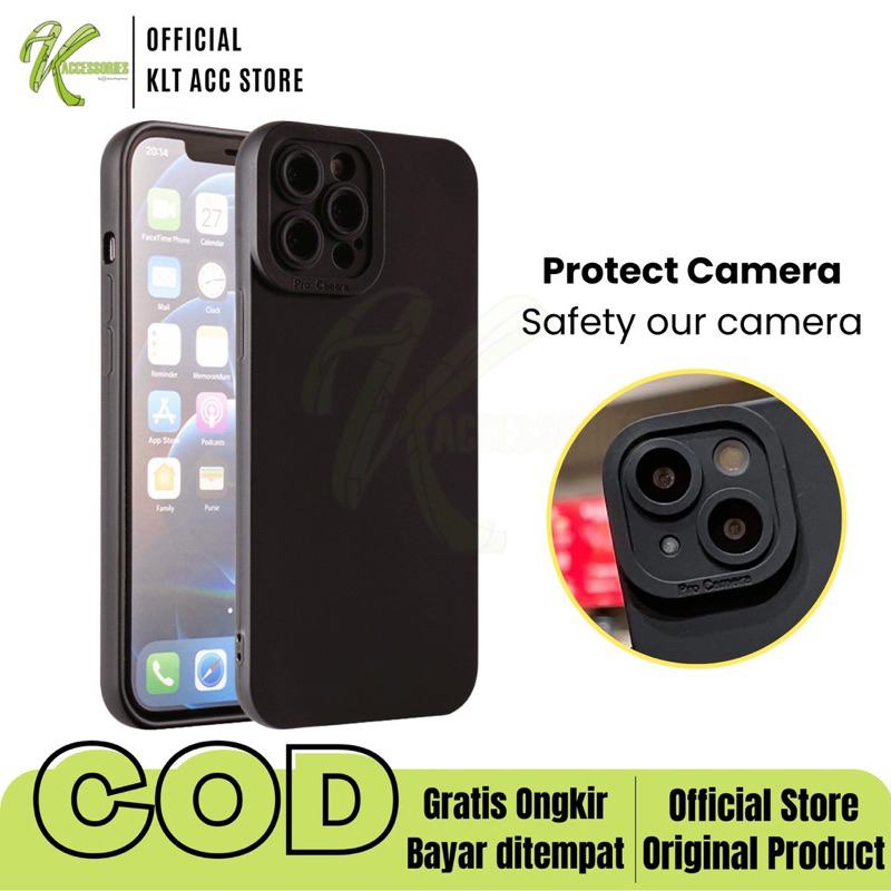 [Premium] Softcase iPhone 11 Square Edge Softcase Slim Matte PRO CAMERA ...