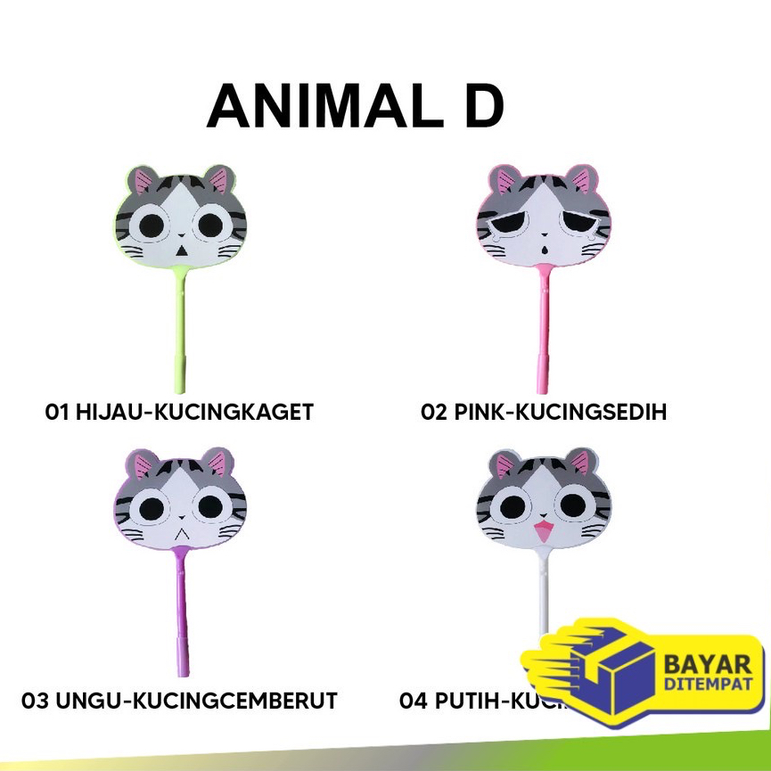 Large Size Cute CAT Round Fan Pen - BALLPOINT Pen CARTOON CHI THE CAT ...