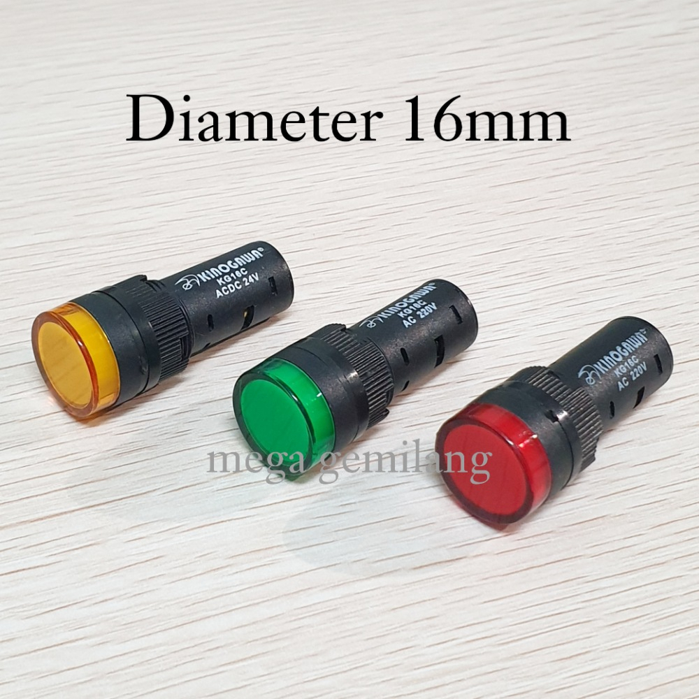 Pilot Lamp 16 mm AC DC Indicator Lamp | Shopee Philippines