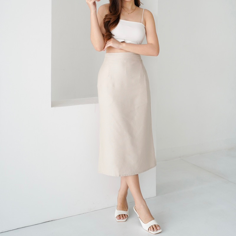 Mon chéri - Yoon Basic Korean Skirt (a-line Skirt / Korean midi Skirt ...