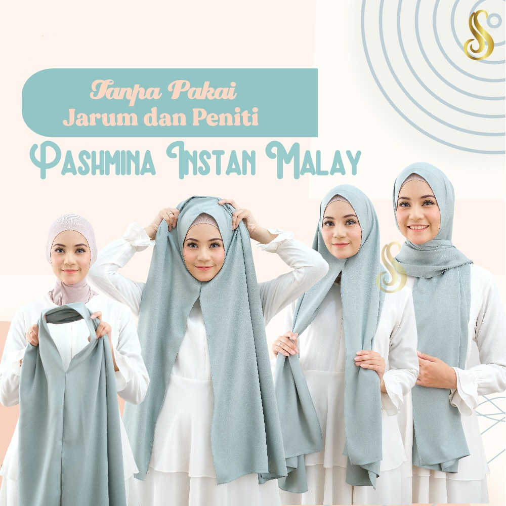 Sabilla - Instant Pashmina Malay Crinkle Air Flow Premium and Premium ...