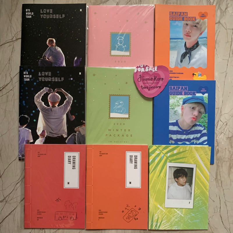 Bts OFFICIAL RANDOM MINI PHOTOBOOK ONLY JIN V VERSION LOVE YOURSELF ...