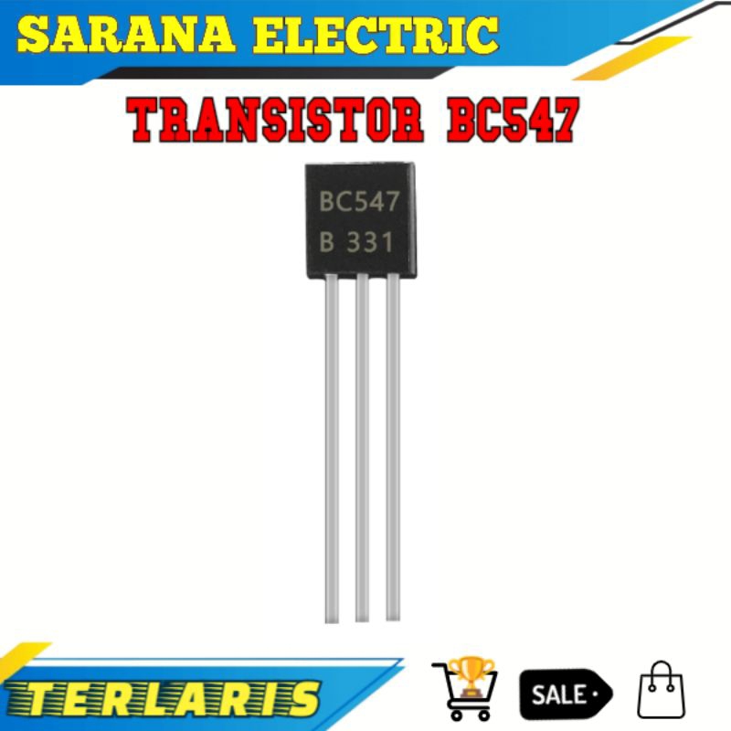 Transistor BC-547 / BC547 / 547B NPN PNP TRIODA TRANSISTOR | Shopee ...