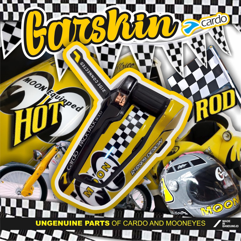 Mooneyes PT - garskin skin cover intercom Packtalk Bold Cardo decal ...