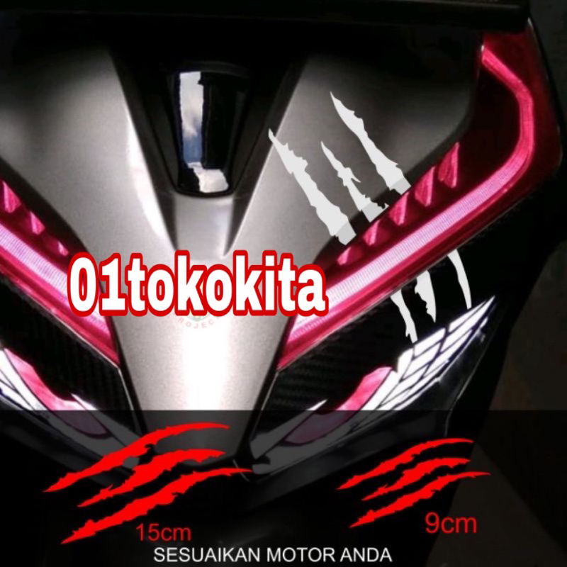 Nmax aerox pcx Motorcycle body cutting Claw sticker cutting sticker ...