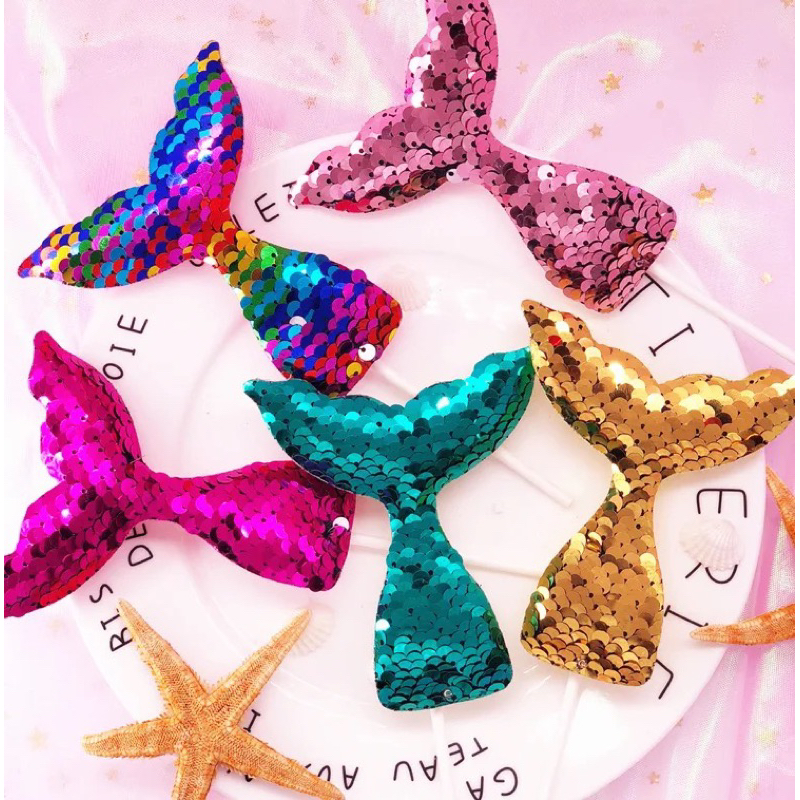 Mermaid SEA SEQUIN MERCH TAIL CAKE TOPPER SEA SEQUIN / MERMAID FISHTAIL ...
