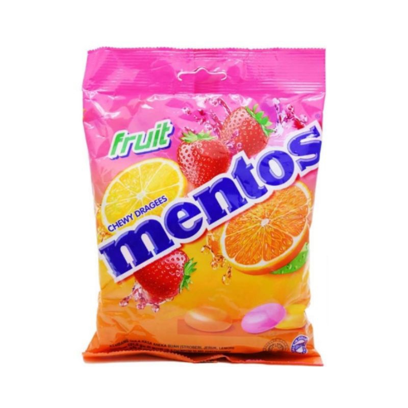 Mentos Fruit Candy Bag 121.5g | Shopee Philippines