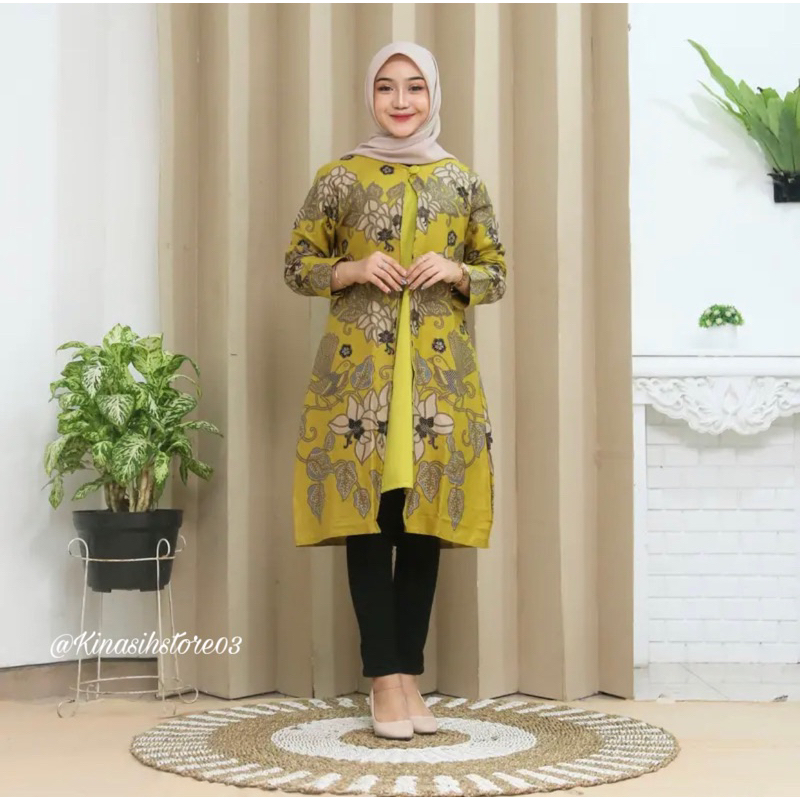 Tunic Batik, Women's Batik, Premium Modern Women's Top Batik Long ...
