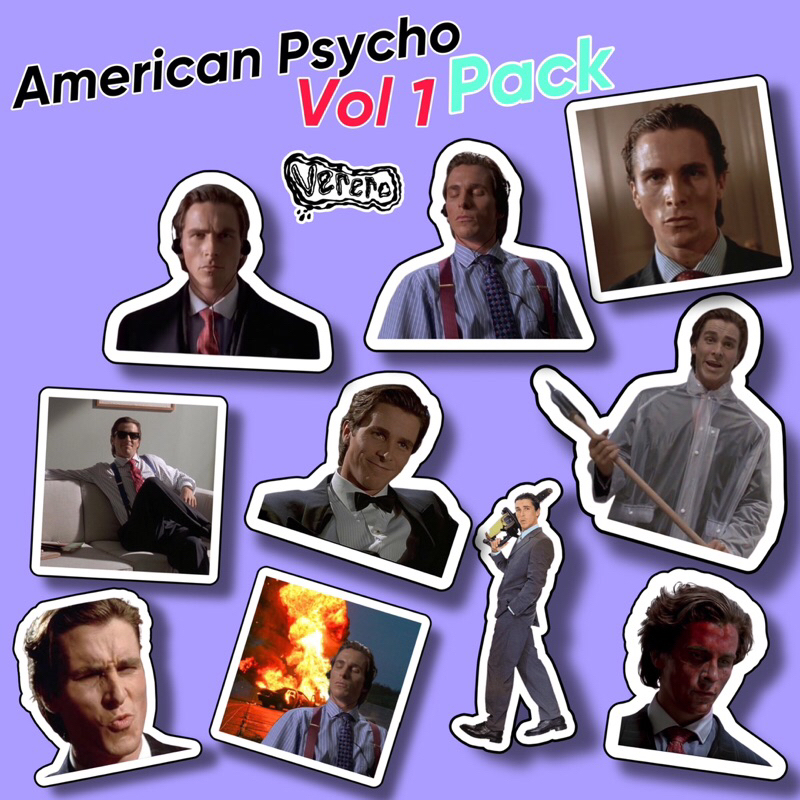 American Psycho stickers pack of 10 pcs | Shopee Philippines
