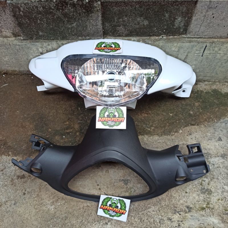 PUTIH Front Head Shell PLUS Reflector YAMAHA MIO SPORTY MIO Old White ...