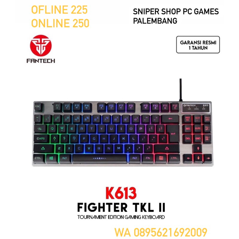 Fantech k613 fighter Tkl II gaming keyboard | Shopee Philippines