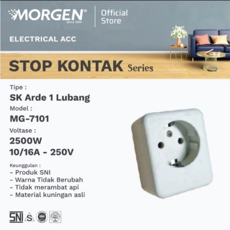 Morgen 1-hole Ground Socket MG-7101 SNI | Shopee Philippines