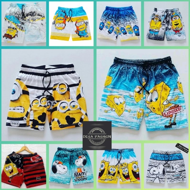 Spongebob Snoopy Minion Boxers | Shopee Philippines