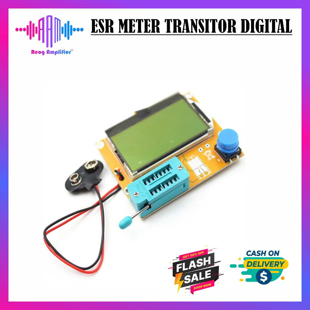 Esr Meter Transistor Tester Digital RCD LCR T4 LED Mosfet Diode Triode ...