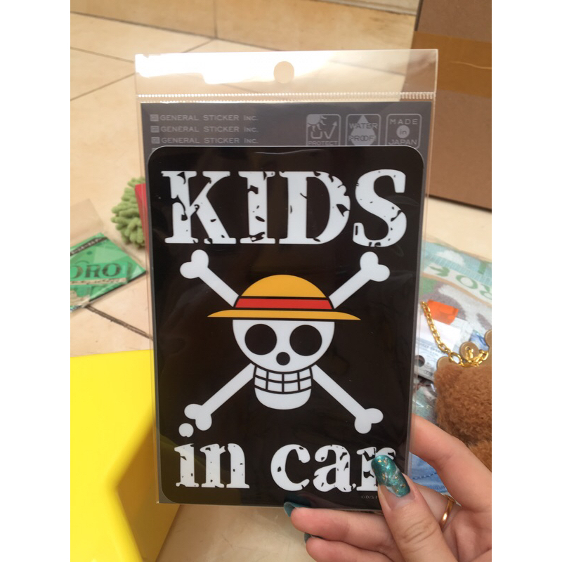 One piece car Sticker Mugiwara Store car Sticker Sticker Kids In car ...
