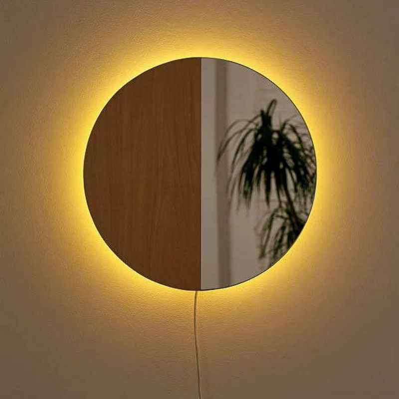 Aesthetic Round Led Mirror Aesthetic Hanging Sink Mirror D30 | Shopee ...