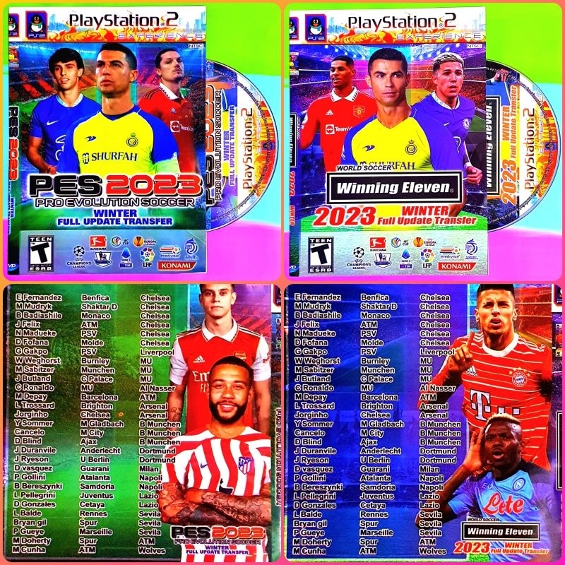 New Ps2 Ball Game Cassette 2023 Winning Eleven & PES 2023 The Newest ...