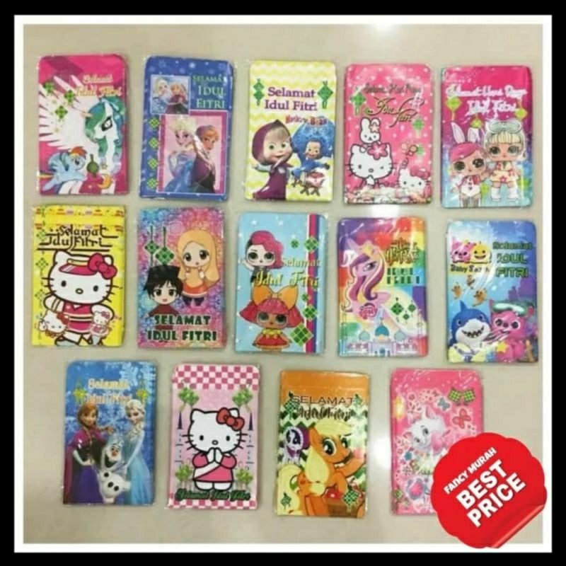 10 SHEETS OF MEDIUM SIZE CHARACTER EID ENVELOPE / EID AL-FITR ANGPAO ...