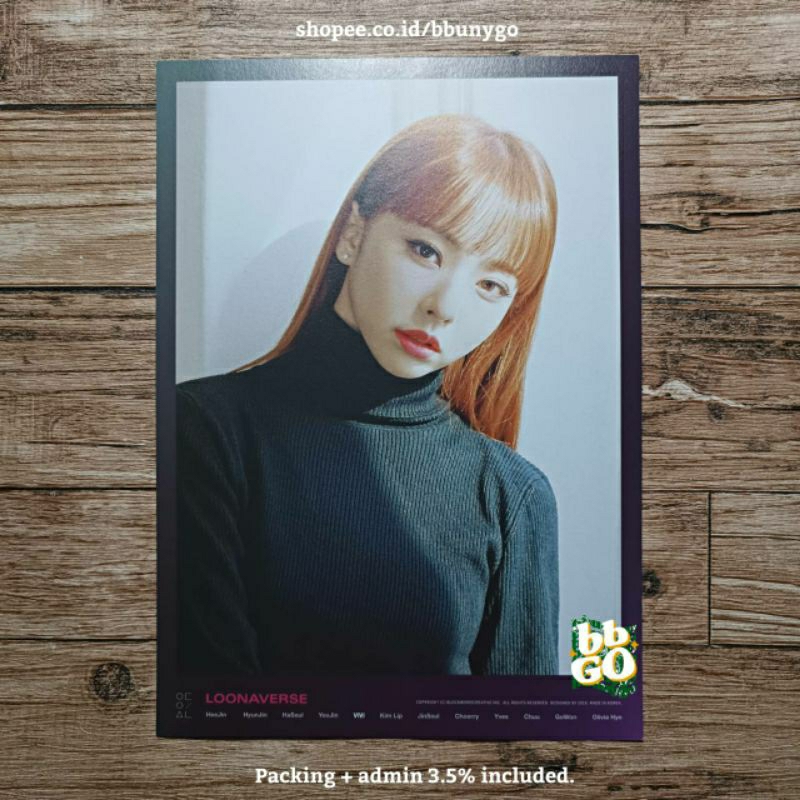 Wts LOONA Vivi Mini Poster LOONAVERSE Concert | Shopee Philippines