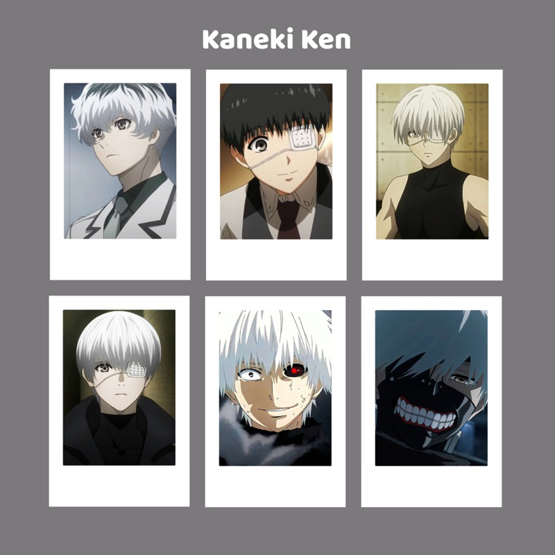 Polaroid Anime Tokyo Ghoul Kaneki ken Suzuya Juuzou Rize Touka ...