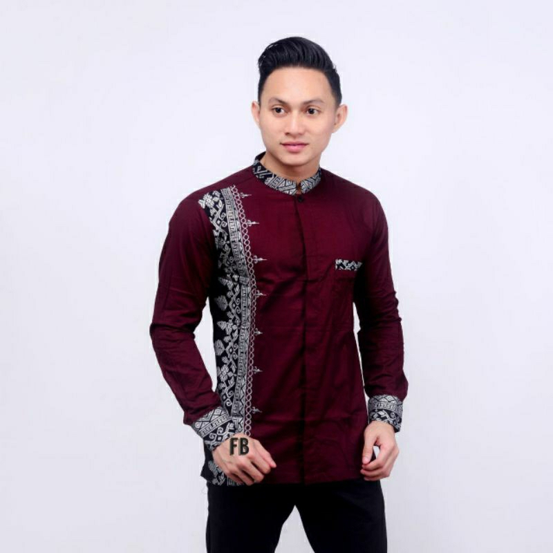 Radencollection modern koko muslim shirt//long sleeve koko | Shopee ...