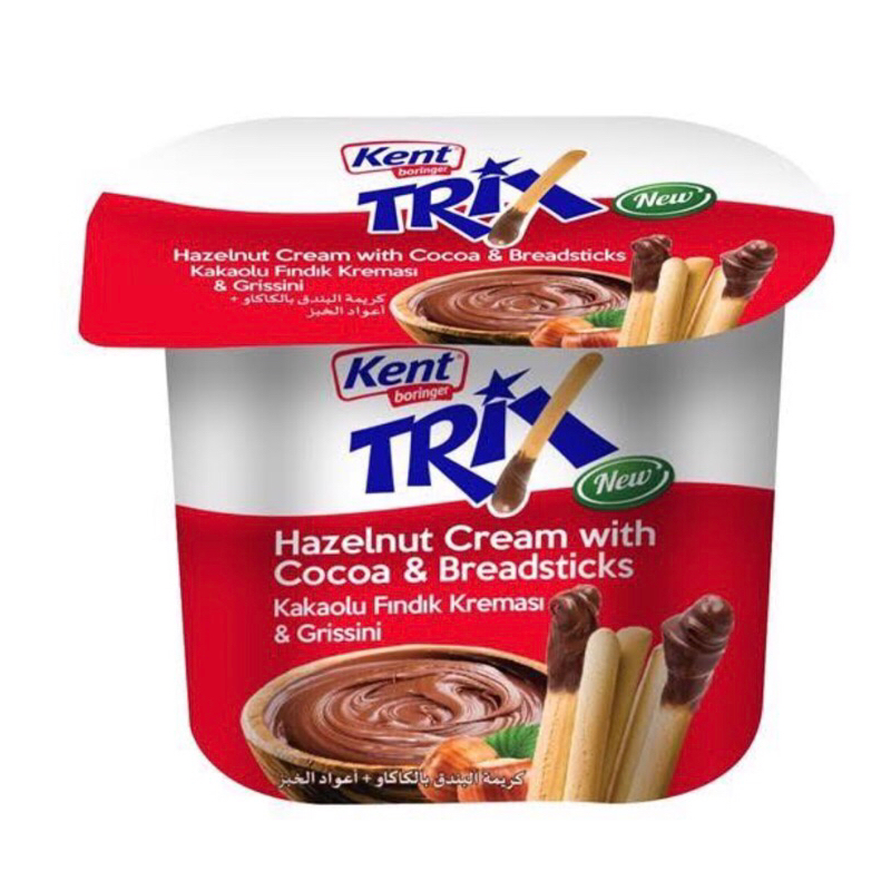 TRIX HAZELNUT CREAM WITH COCOA & BREADSTICKS | Shopee Philippines