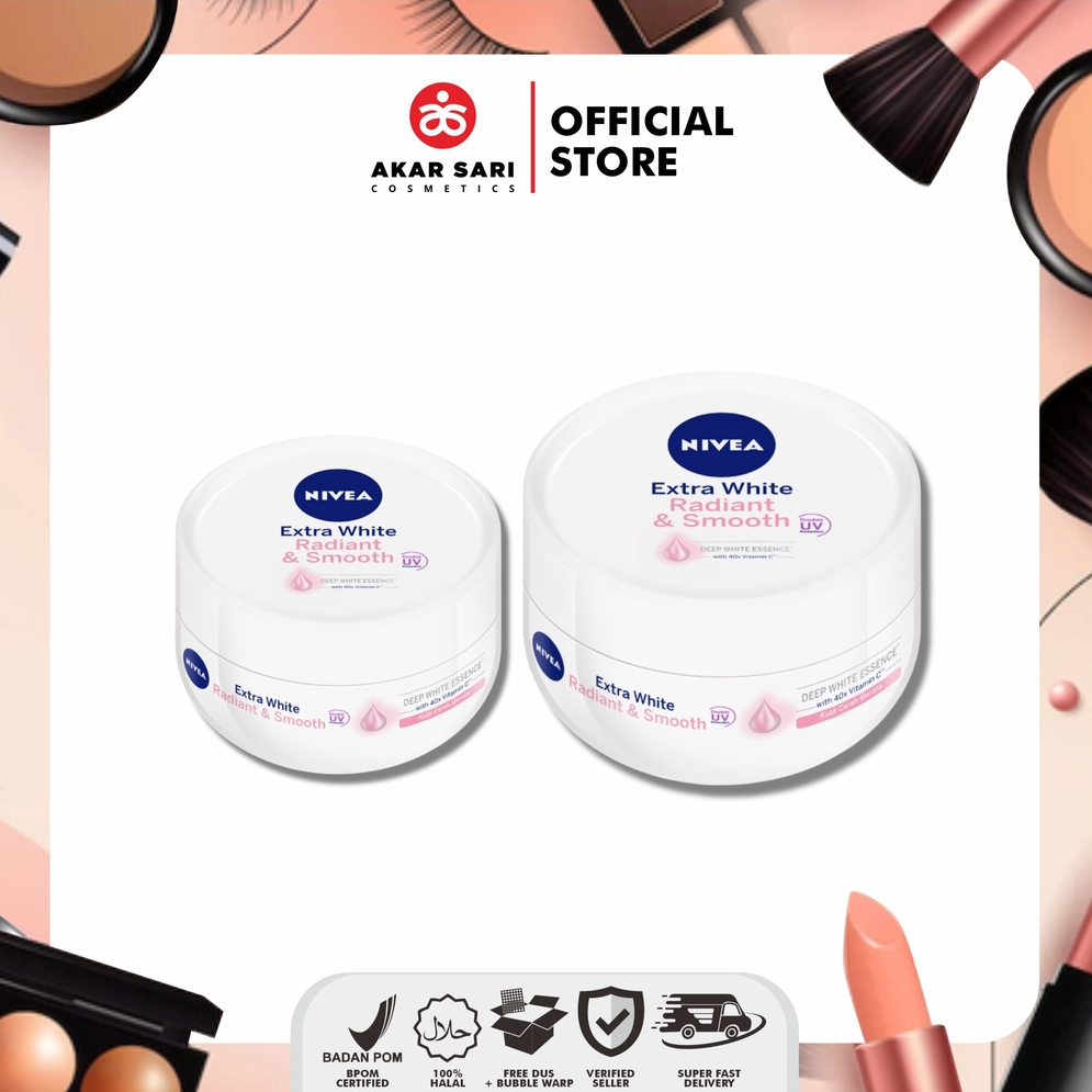 Nivea EXTRA WHITE RADIANT & SMOOTH CREAM - Moisturizer 50ml | 100ml | Shopee Philippines