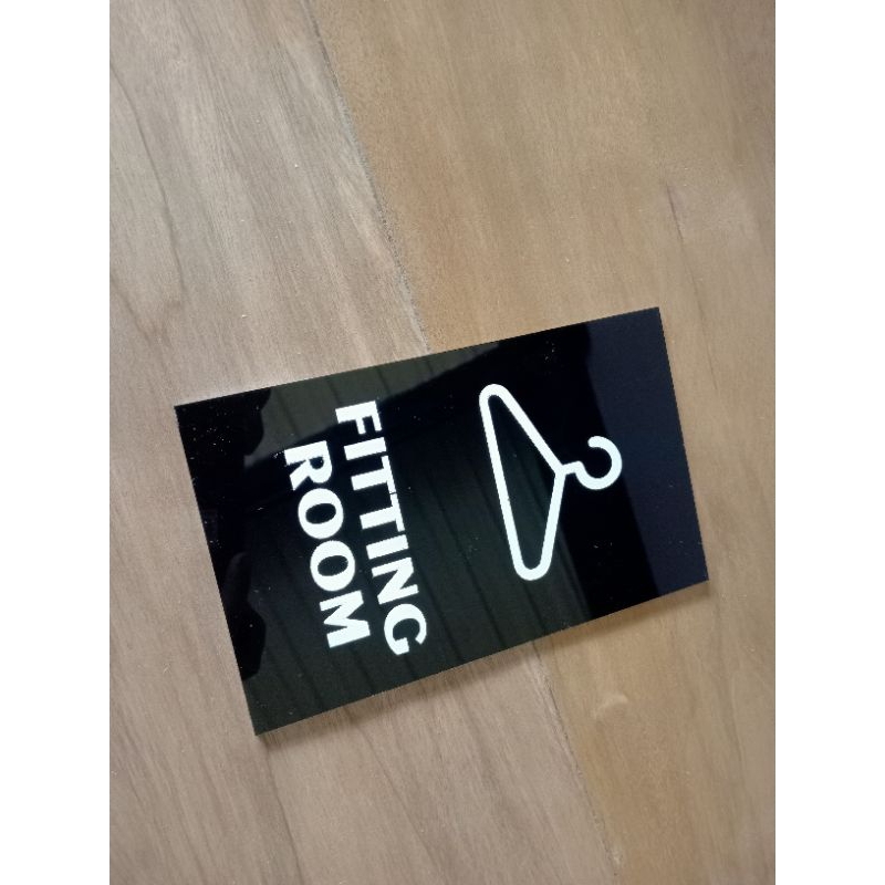 Signage fitting room room sign Board Acrylic Screen Printing Paste room ...