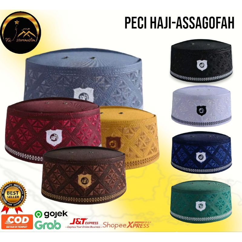 Peci ASSAGOFAH PECI HAJI LOGO EMBROIDERED/ORIGINAL Türkiye | Shopee ...