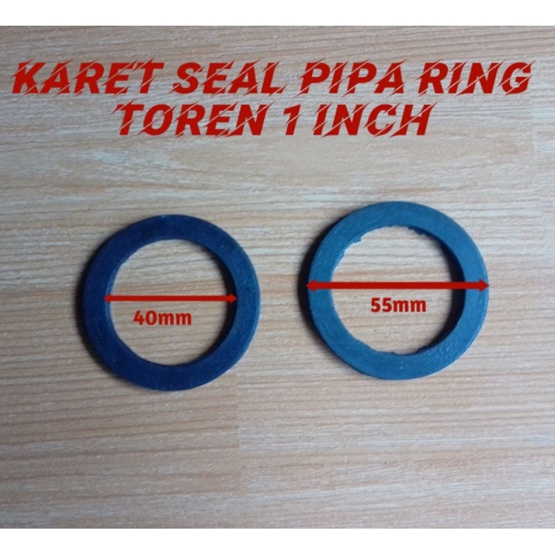 Rubber Seal PVC Pipe 1 inch Ring Nut toren Seal Water Tank | Shopee ...