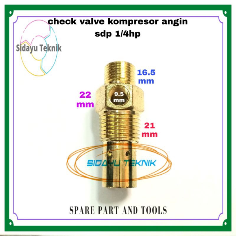 Sdp Air Compressor Check Valve 1/4HP | Shopee Philippines