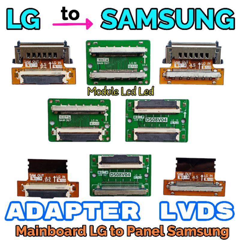 CONVERTER ADAPTER LVDS 51 PIN FHD LG IN SAMSUNG OUT | Shopee Philippines