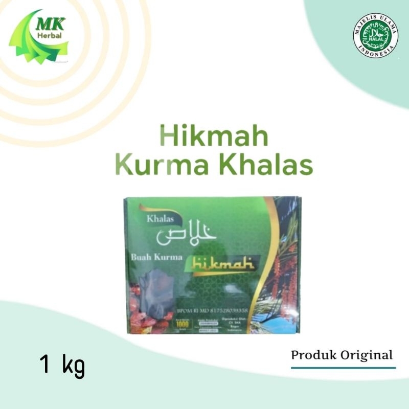 Khalas Hikmah Dates 1kg packaging | Shopee Philippines