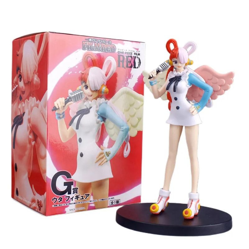 Anime Figure Uta One Piece Red Grandline Miniature Display Decoration ...