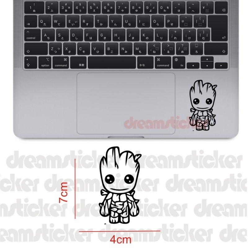 Baby Groot Sticker MacBook Laptop Trackpad Sticker Decal | Shopee ...