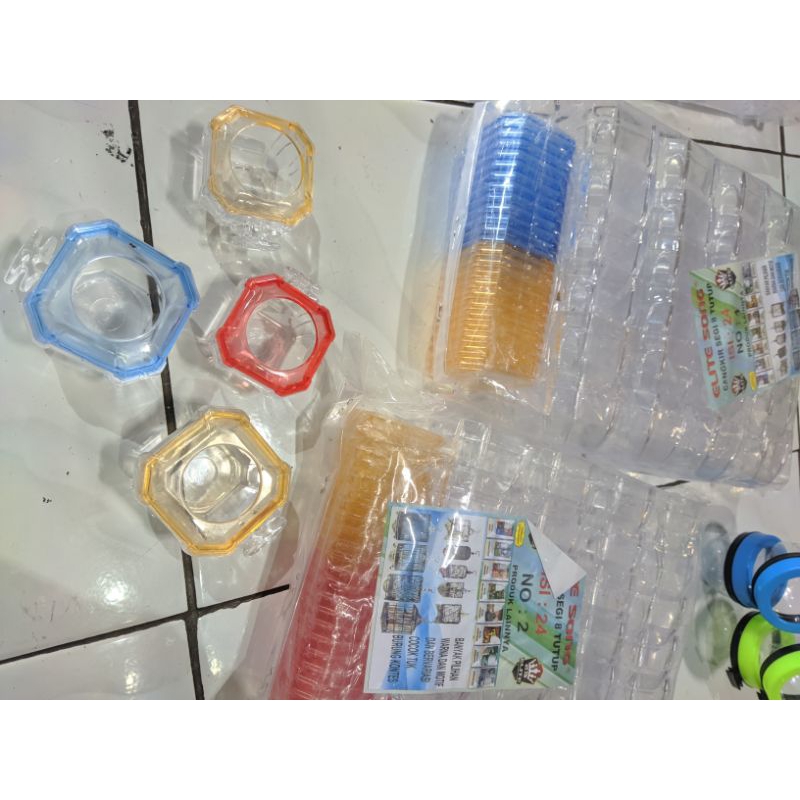Cepuk Segi 8 Anti Spill Lid Elite Song Thick Mica 1 Pack Contains 24 ...