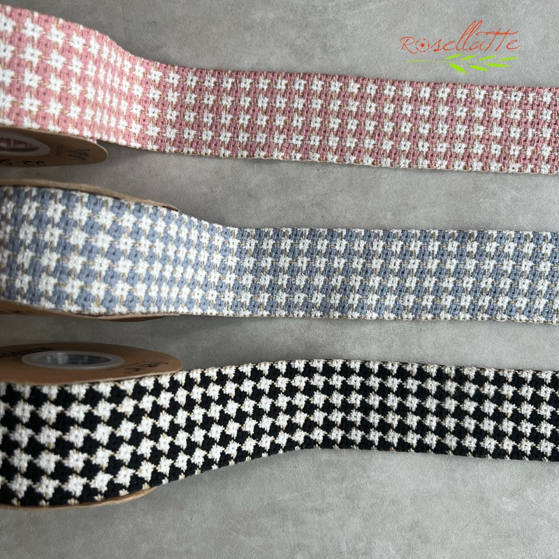 Premium Knitted Tweed Ribbon Meter (100cm) | Shopee Philippines