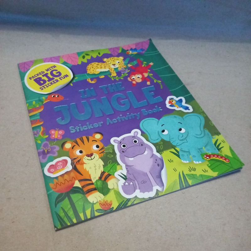 Imported Children's Books - In The Jungle Sticker Activity Book (Packed ...