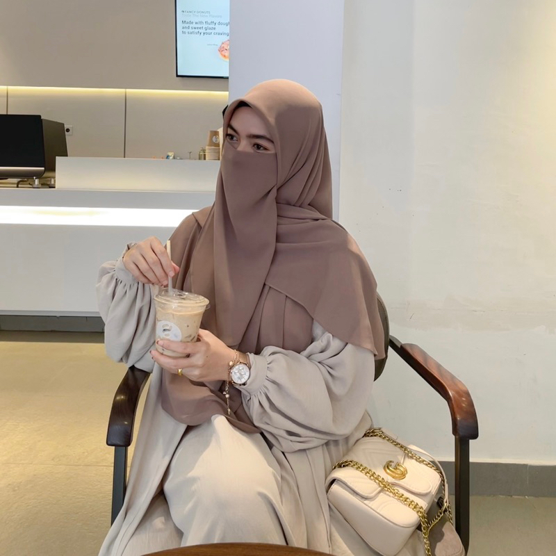 Total SET | Gamis INNER KEMBANG SIRKLE+OUTER MAXI | Shopee Philippines