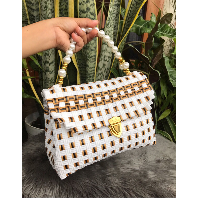 Premium Jali Woven Party Bags Plastic Woven Invitation Bags | Shopee ...