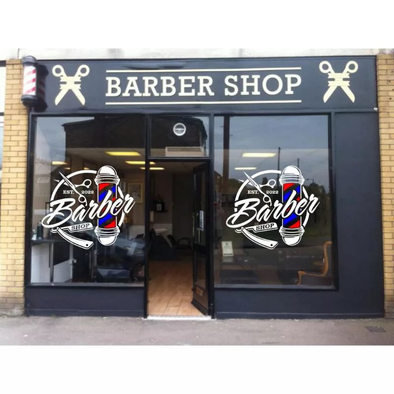 Sticker CUSTOM BARBERSHOP BARBER SHAVE CUTTING | Shopee Philippines