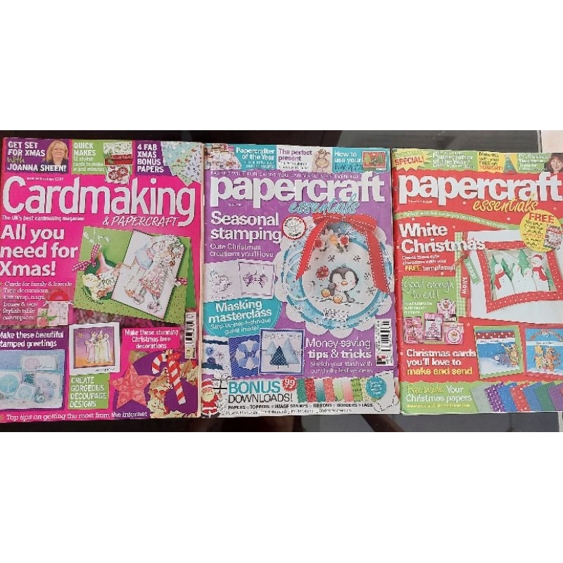 Sale.... 1 Cardmaking & Papercraft Magazines, 2 Papercraft Essentials ...