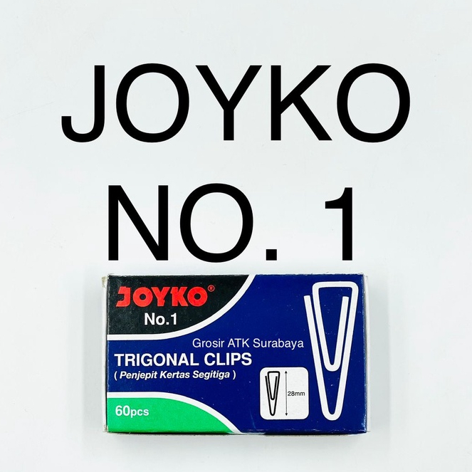 (GET 1 SMALL PACK) PAPER Clip Joyko No.1 / Trigonal Clip Joyko No.1 ...