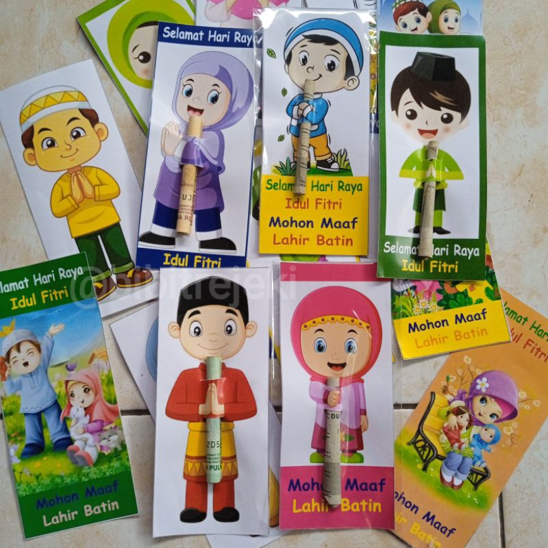 10pcs Eid Envelopes Eid angpao Eid Cards cartoon Cute Unique Eid ...